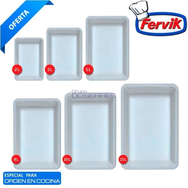 Cubeta rectangular cocina